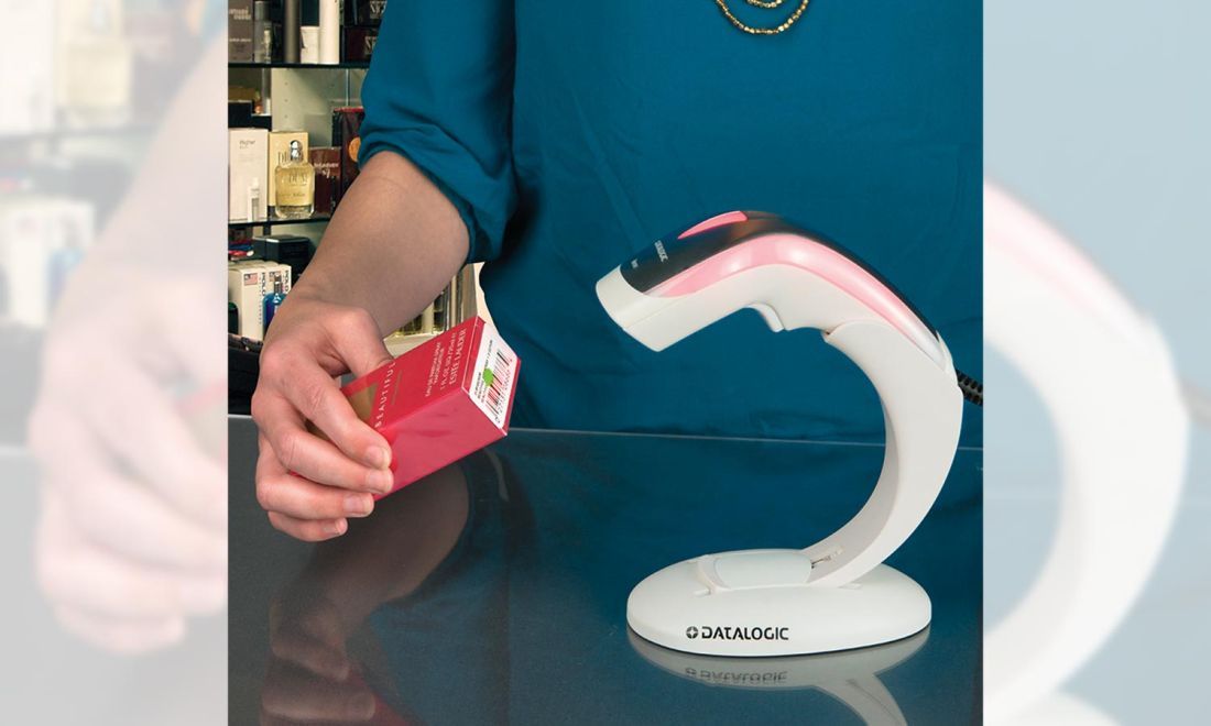 Datalogic Heron: barcode scanner with USB for checkout and service